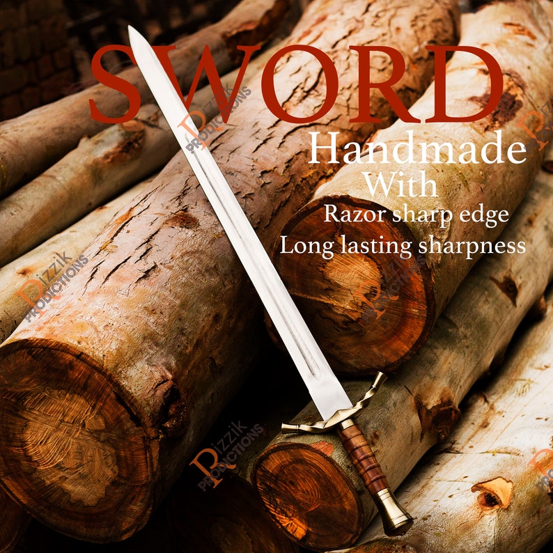 Hand Forged Damascus Steel Viking Sword, Damascus Steel Vikings Sword ...