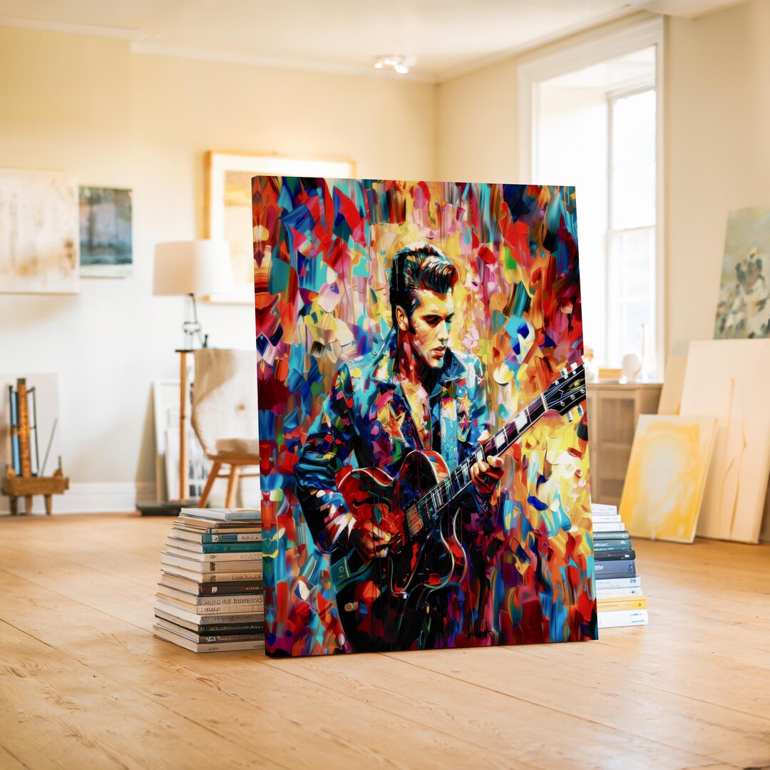 Elvis Pop Art Canvas Wall Art for Music Lovers Canvas Art Elvis Presley ...