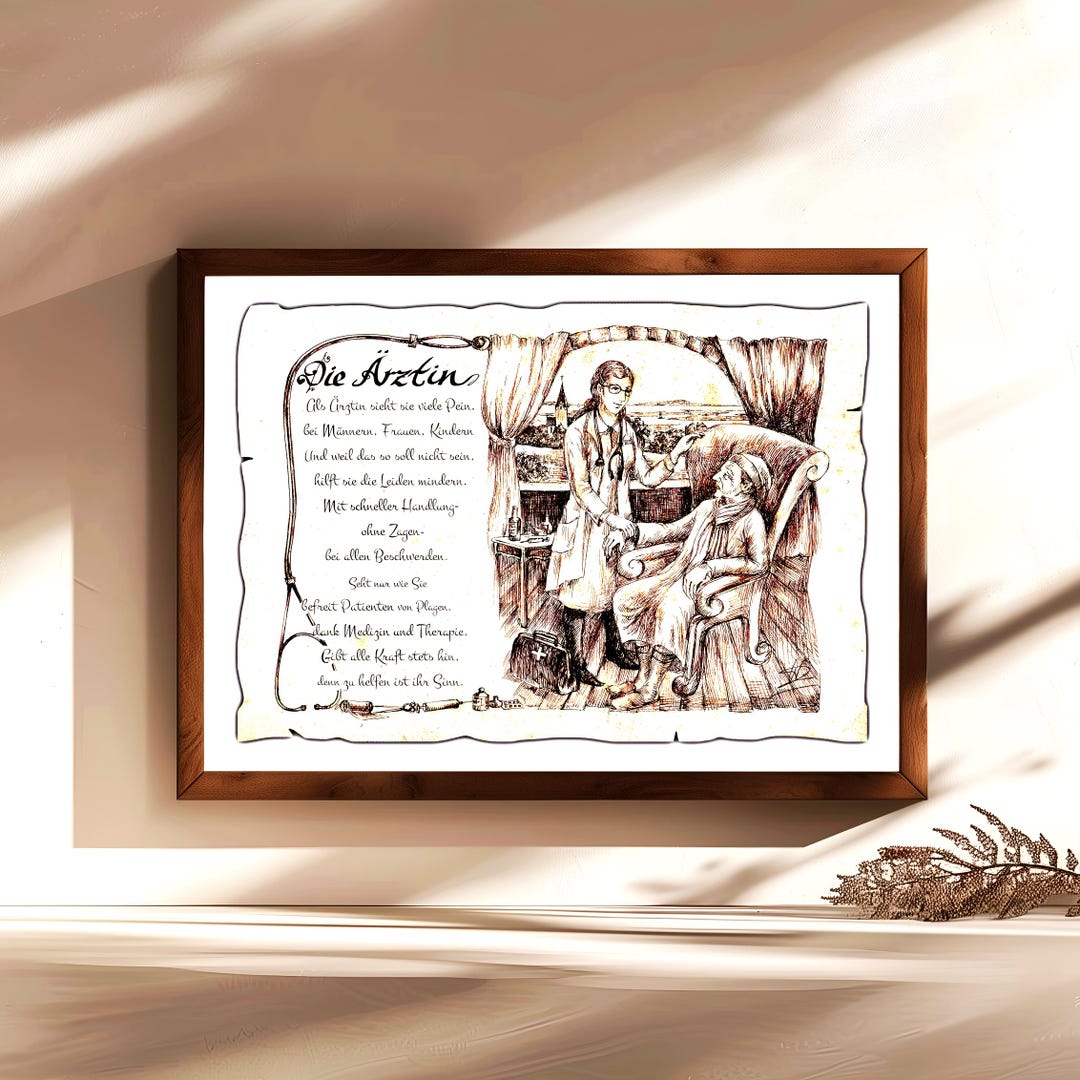 Doctor, Job Profile With Poem, Hand-painted, Customizable, Personal ...