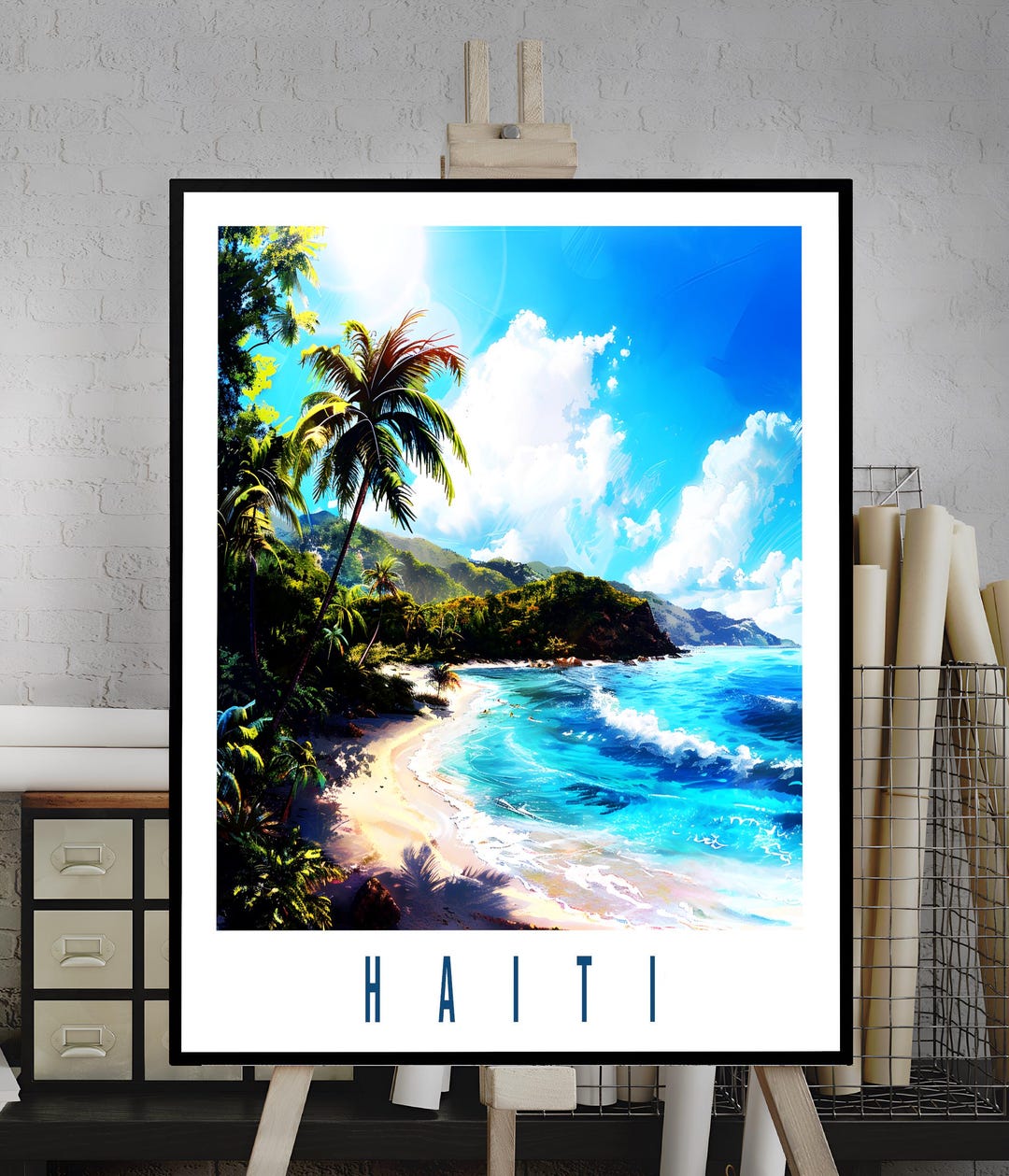 Haiti Travel Poster Caribbean Wall Art for Home Decor Travel Poster ...