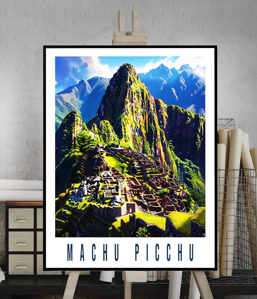 Machu Picchu Travel Poster Wall Art Travel Poster Machu Picchu Wall ...