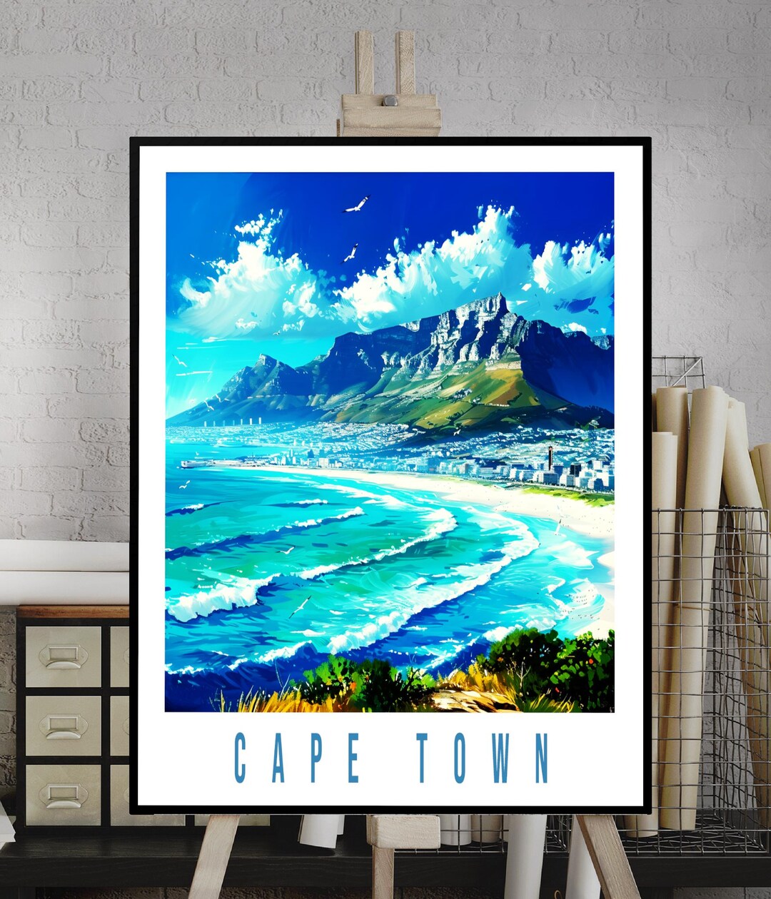 Cape Town Travel Poster Gift Idea Travel Poster Cape Town Personal Gift ...