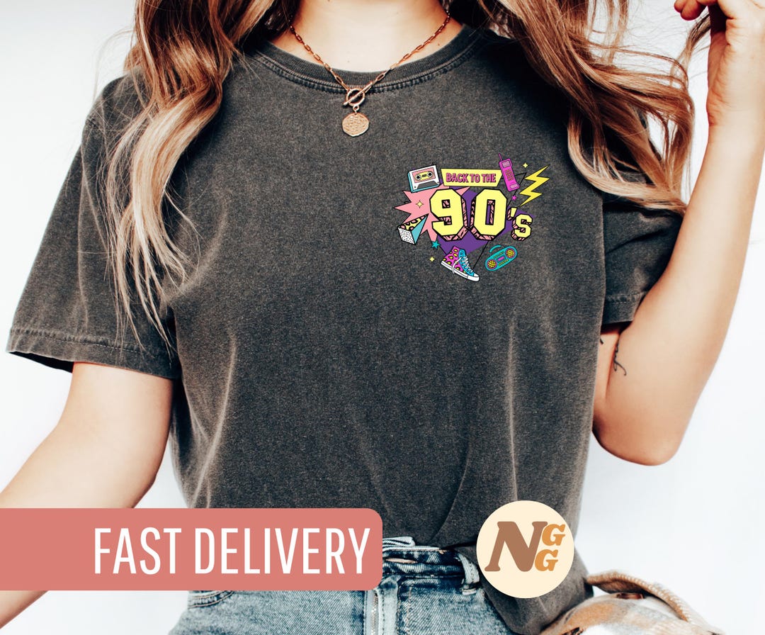 Back to the 90's Retro Shirt, 90s Nostalgia Graphic Tee, Vintage ...