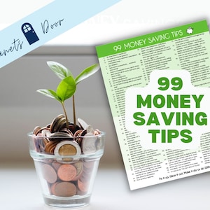 Money Saving Tips Printable, Smart Ideas to Keep Your Money in Your ...