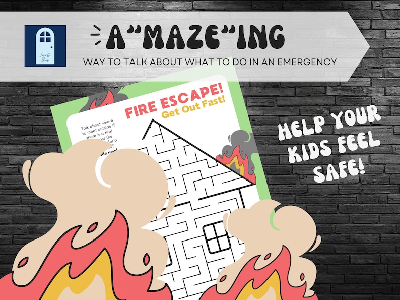 Crossword and Maze Puzzles With Emergency Preparedness Theme, Printable ...
