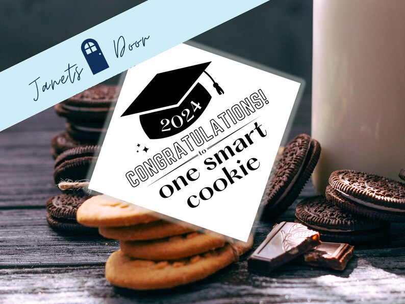 Graduation Gift Tags Printable for a Cookie Gift, Turning a Sleeve of ...