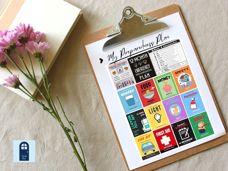 Emergency Bundle 12 Month Preparedness Plan Printable, Calendar and ...
