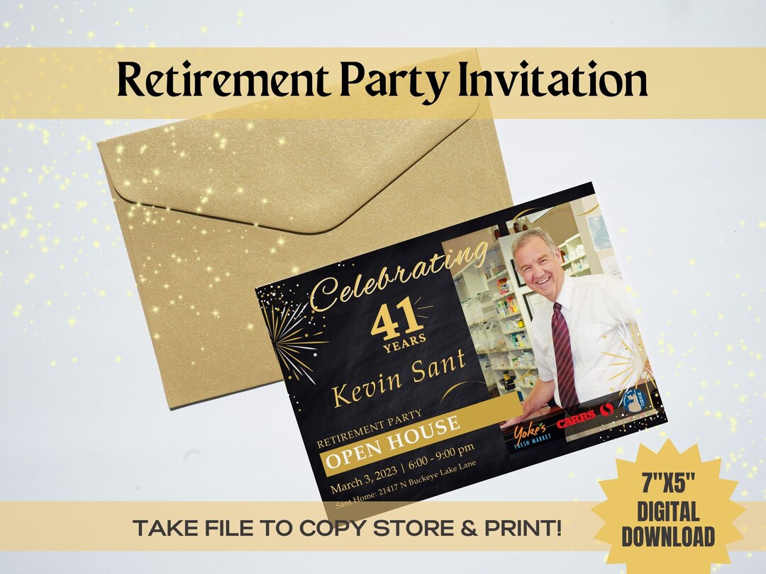 Retirement Bundle, Retirement Printables, Retirement Announcement ...