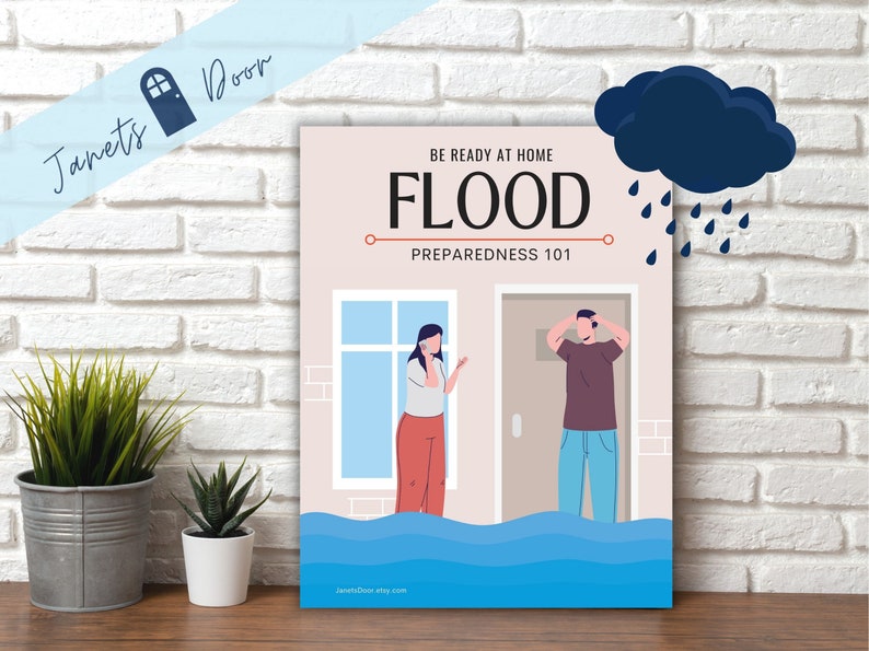 Flood Preparedness Printable Emergency Disaster Awareness, How to ...