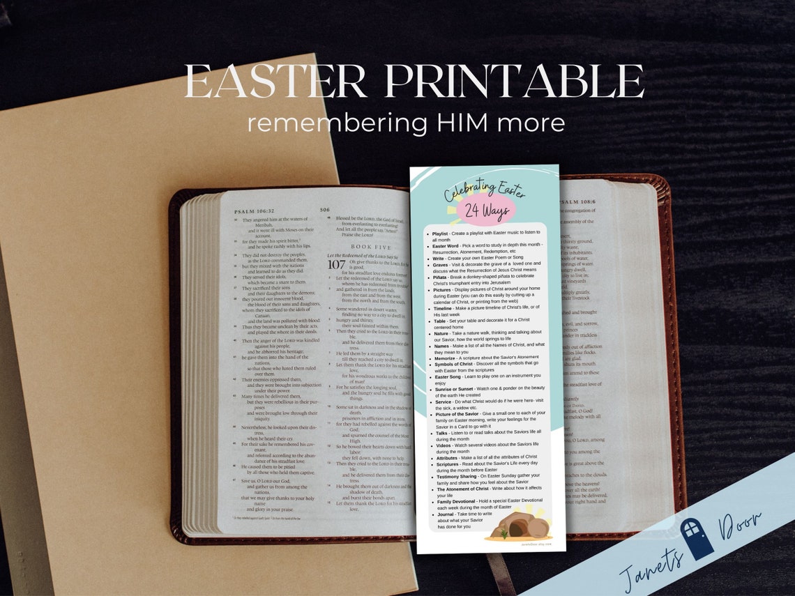 24 Ways to Celebrate Easter, Printable, Easter Activities to Remember ...
