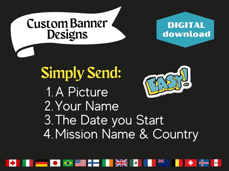 Missionary Banners, Called to Serve and Welcome Home Banners With ...