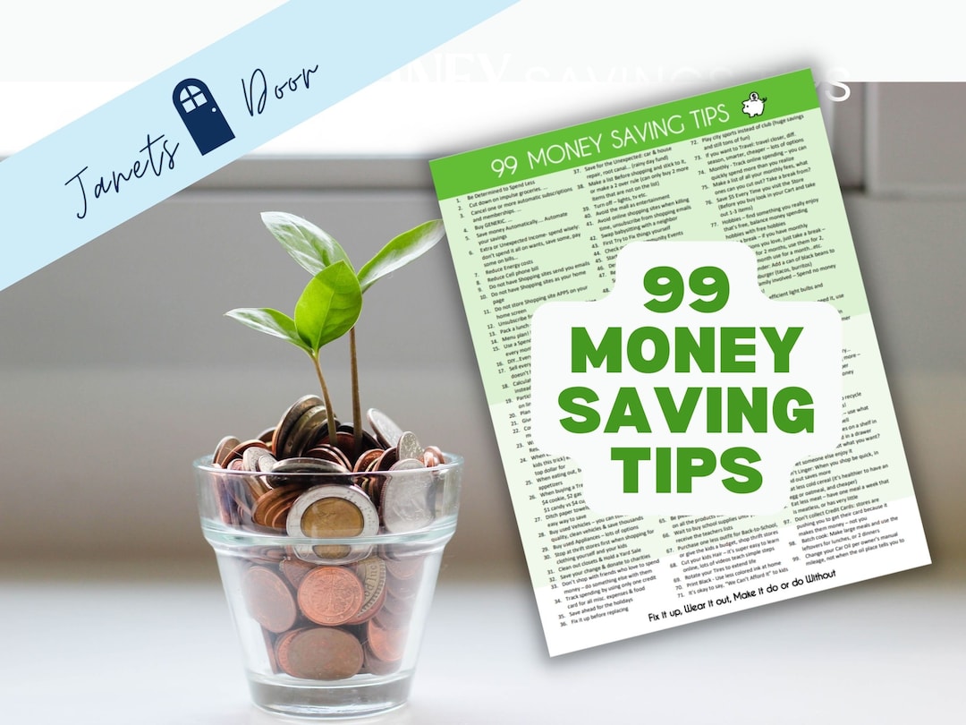 Money Saving Tips Printable, Smart Ideas to Keep Your Money in Your ...