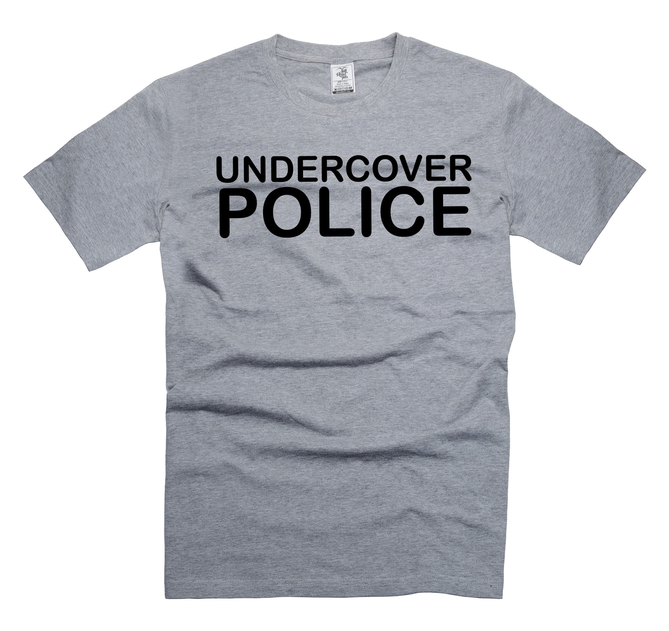 Mens UNDERCOVER Police T-shirt Police Shirts Gift for Men Birthday ...