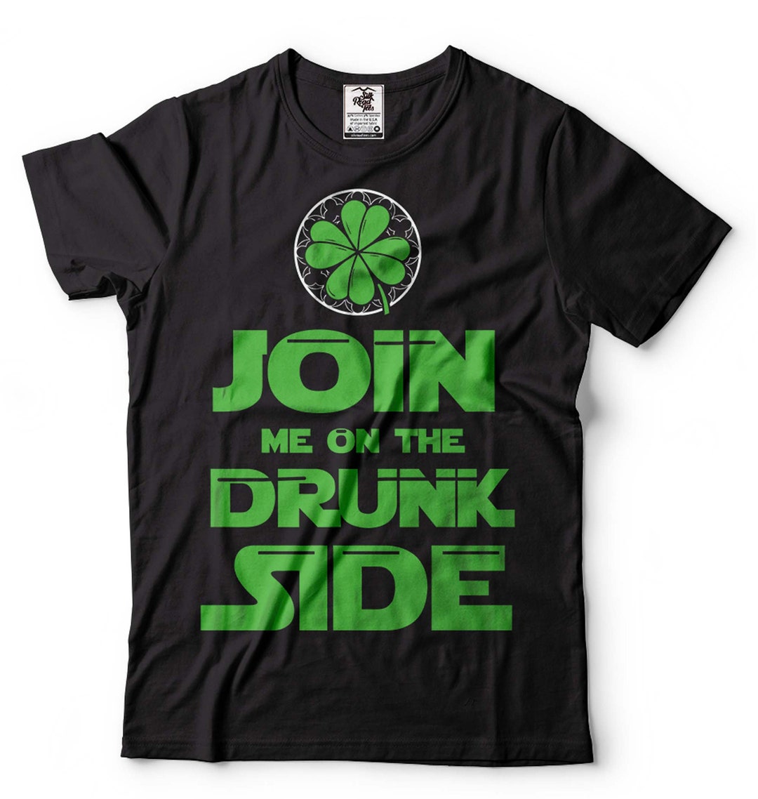 Saint Patricks Funny Tee Drunk side Paddy's Day humorístico Tee Shirt ...