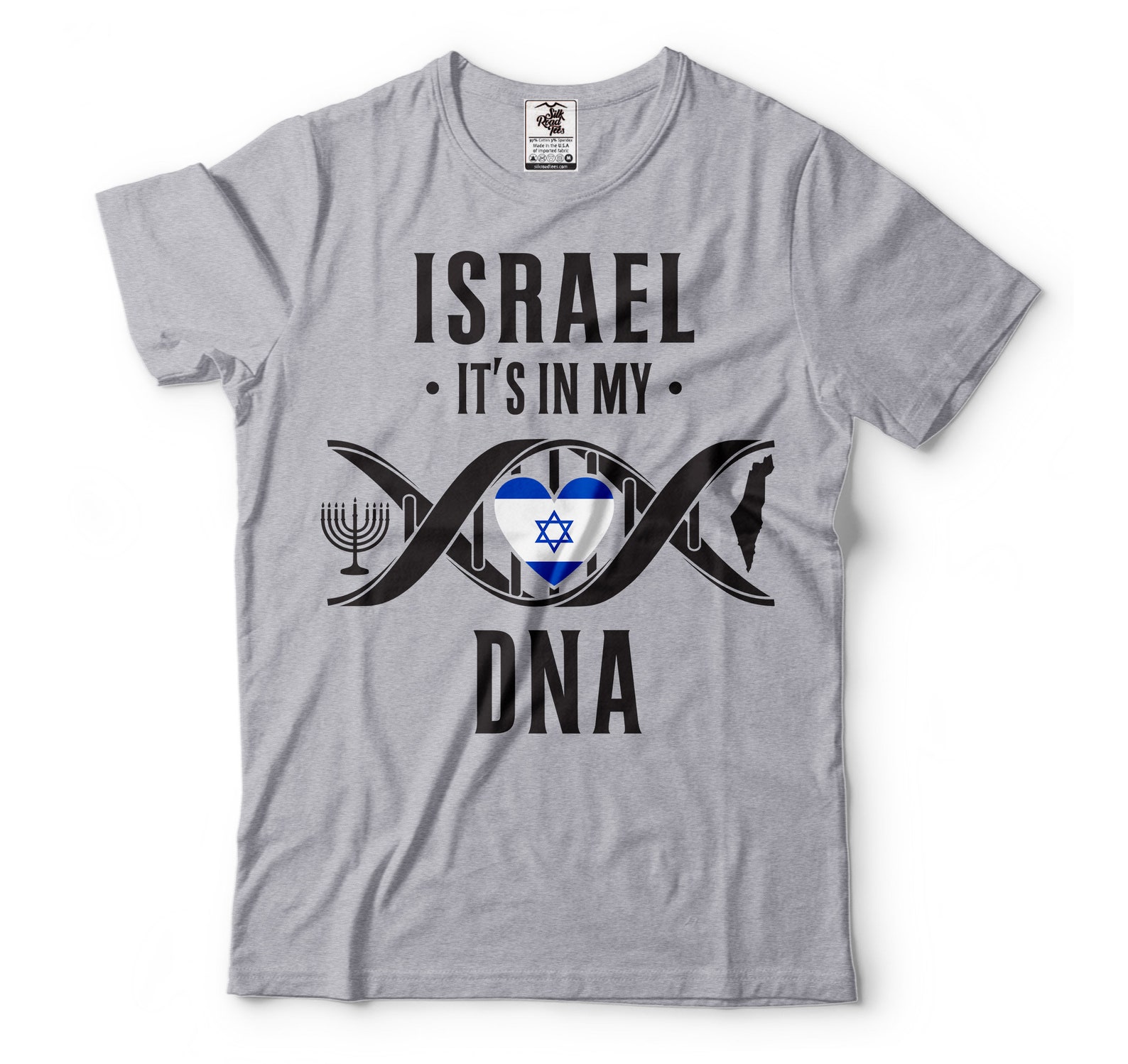 Israeli Flag DNA Shirt: Israel Patriotic Unisex Tee - Etsy