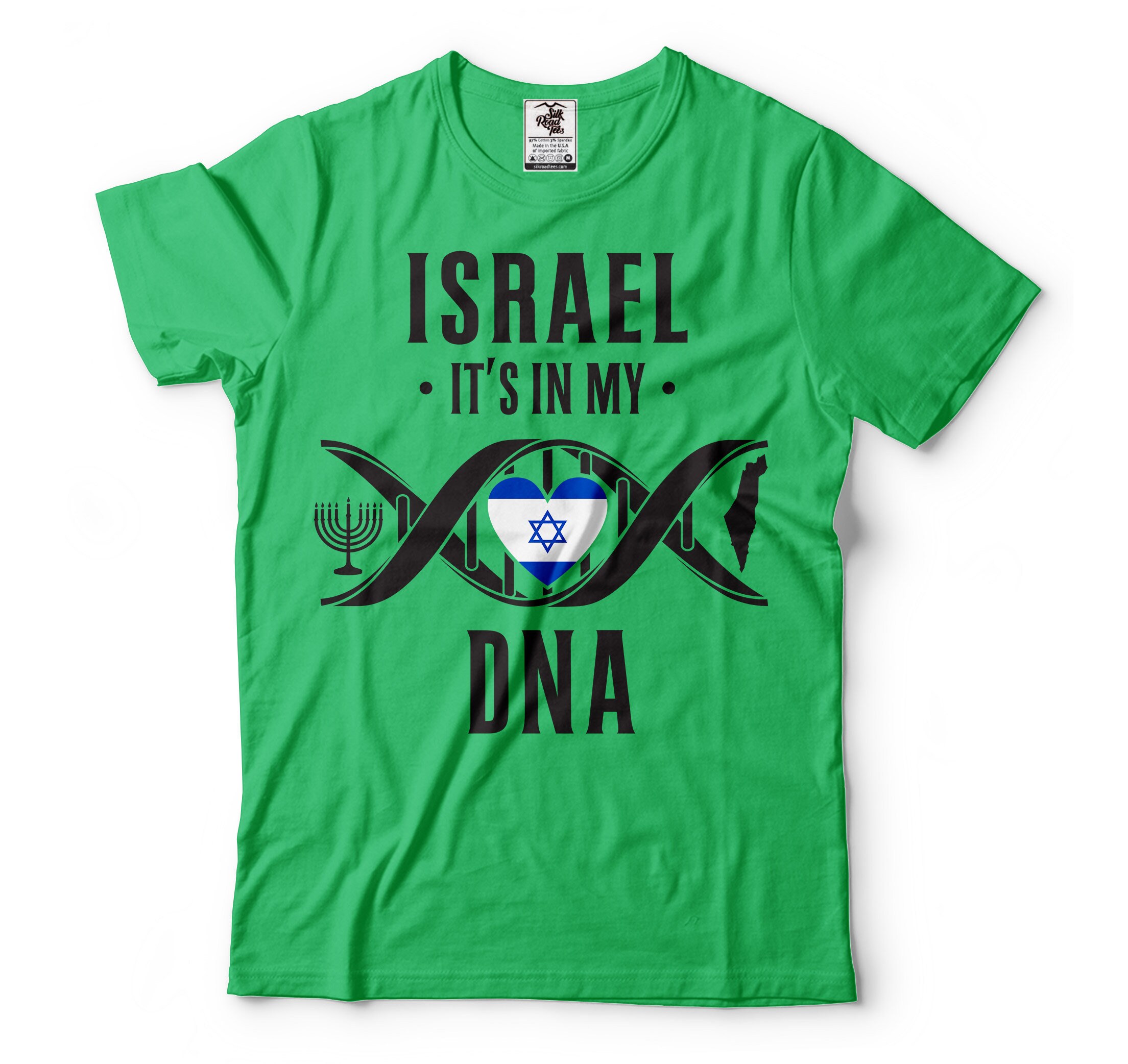 Israel Patriotic Shirt Israel Flag Shirt Israel DNA Shirt It's in MY ...