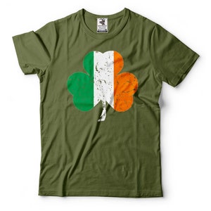 Irish Clover Shamrock T-shirt Ireland Patriotic Flag T Shirt Saint ...