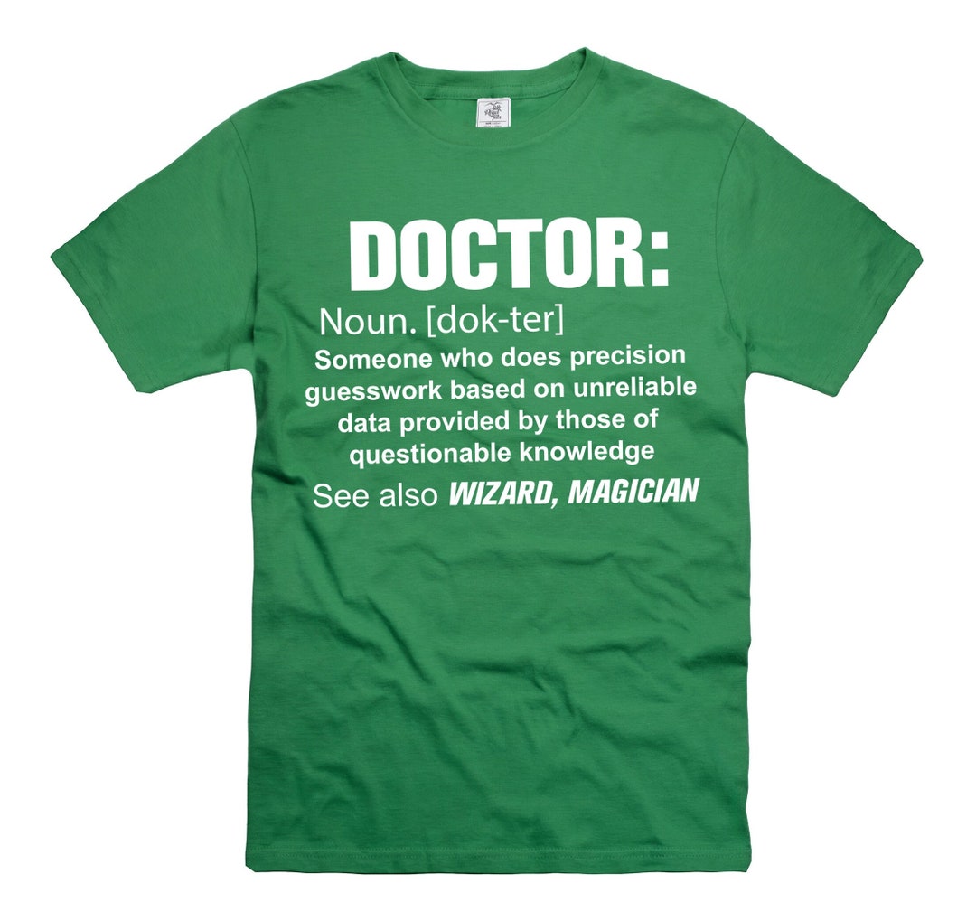 Mens Doctor Definition T-shirt Funny Doctor Shirt Doctor Gift Ideas ...