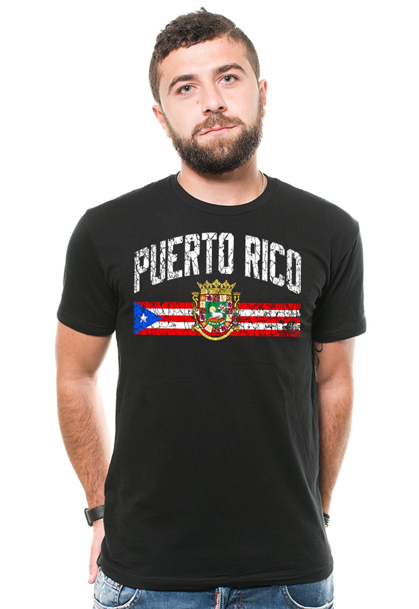 Puerto Rico National Flag Logo Shirt Puerto Rico Patriotic Shirt Puerto ...