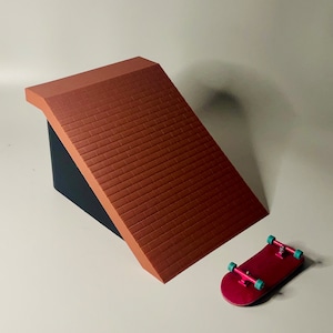 Fingerboard Bank Ramp brick 3D Printed Bank Ramp Fingerboard Obstacle ...