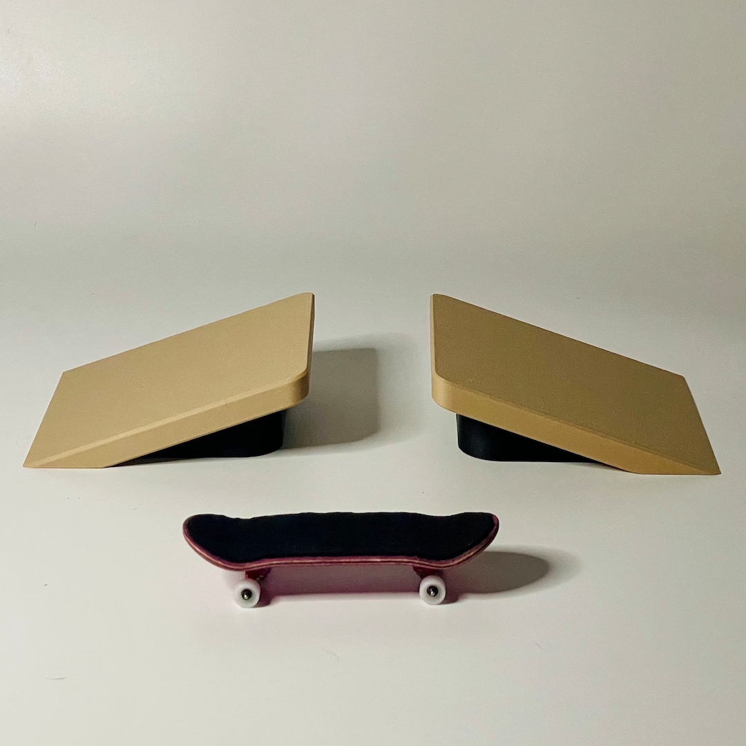 Set of Square Fingerboard Kickers Two 3D Printed Kicker Ramps ...