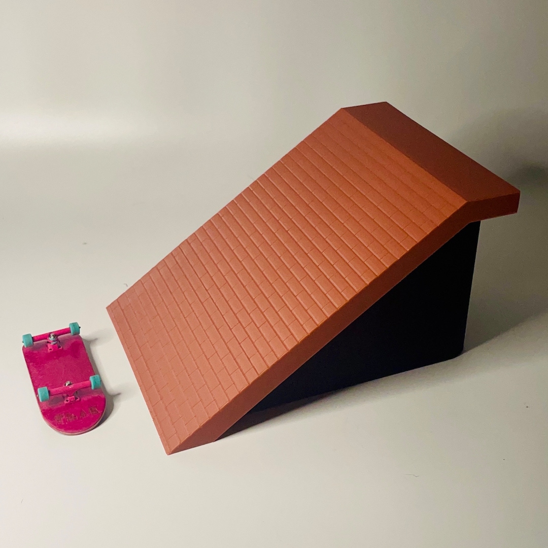 Fingerboard Bank Ramp brick 3D Printed Bank Ramp Fingerboard Obstacle ...