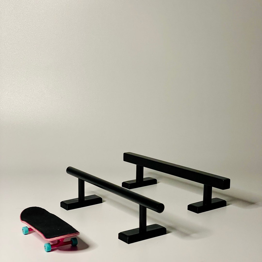 Square and Round Fingerboard Rail Set 7 Stainless Steel Grinding Rail ...