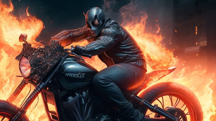 Ghost Rider Wall Decoration HD Wallpaper - Etsy