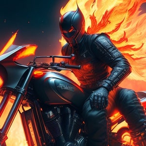 Ghost Rider Wall Decoration HD Wallpaper - Etsy