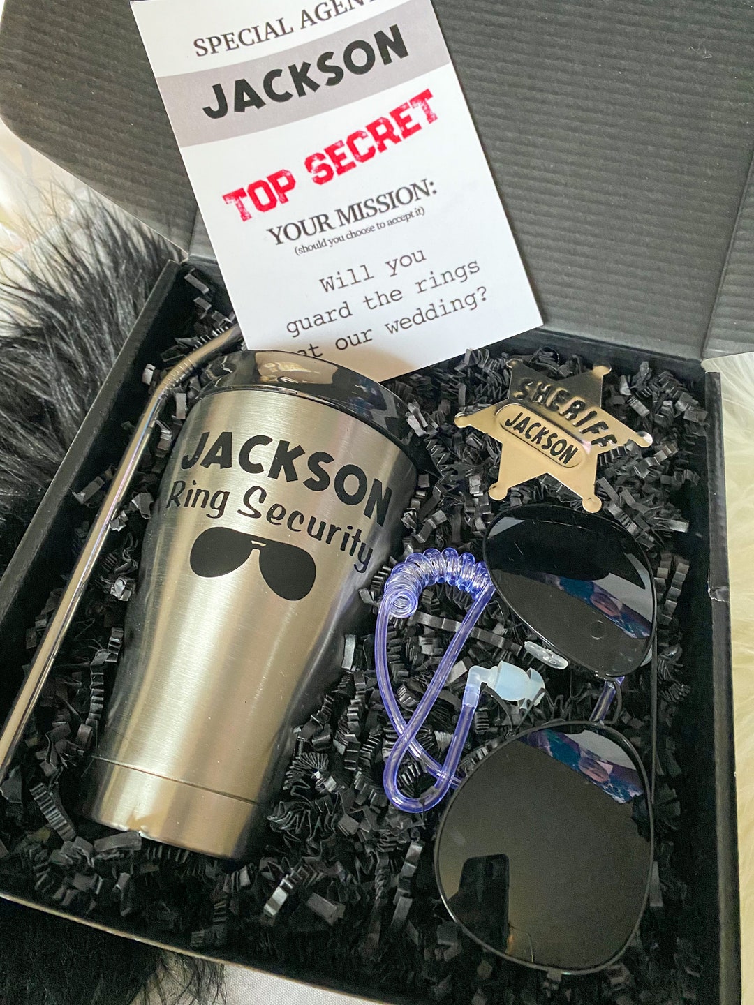 Ring Bearer/ring Security Proposal Box - Etsy