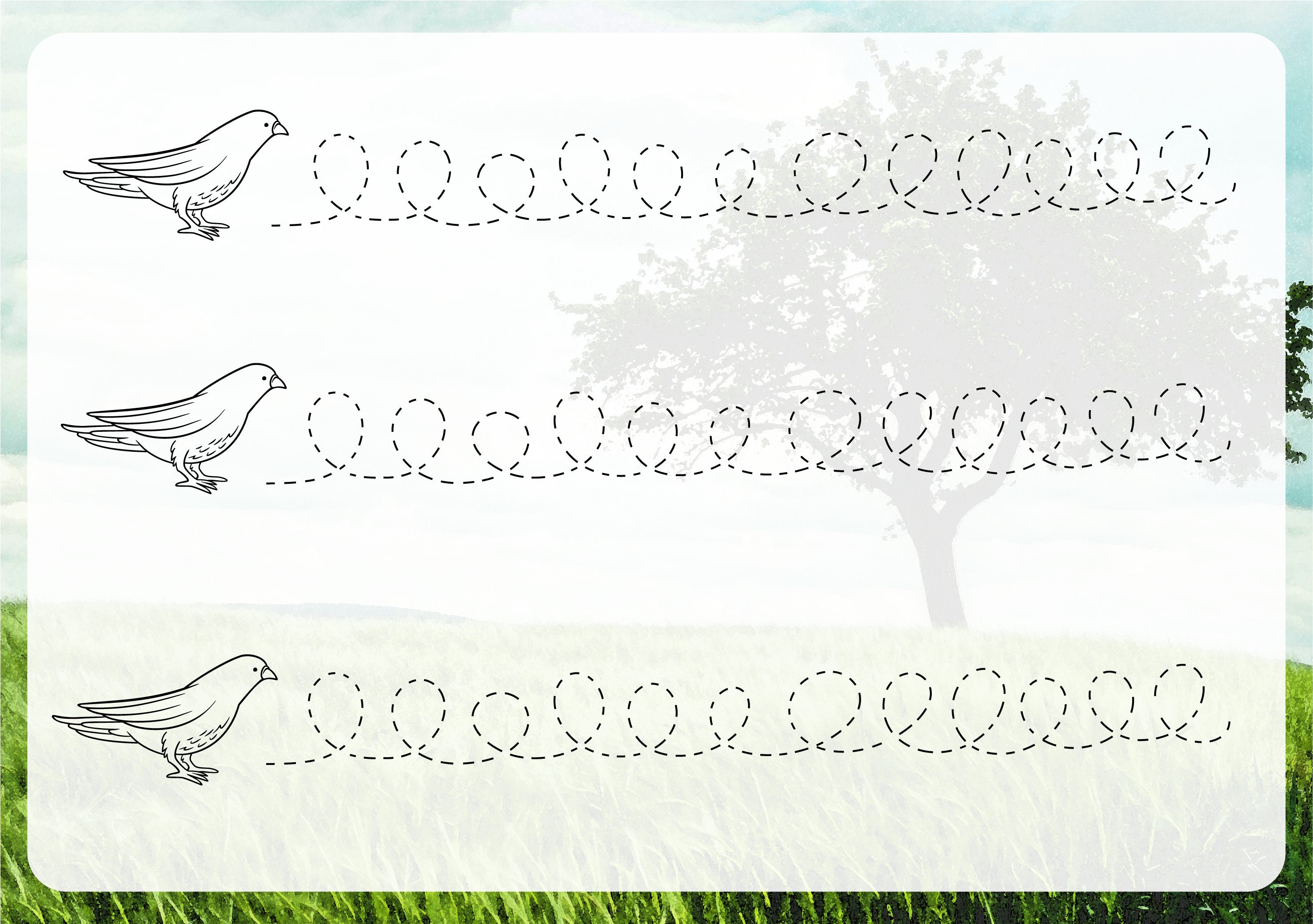 Pre-writing Line Tracing Practice - Etsy