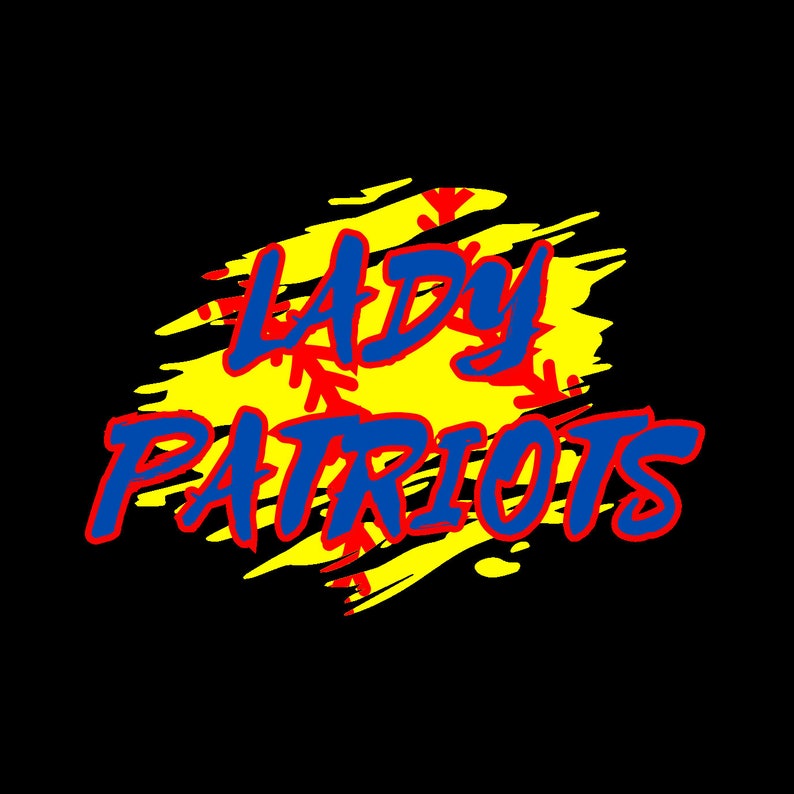 Lady Patriot Softball Logo PNG - Etsy