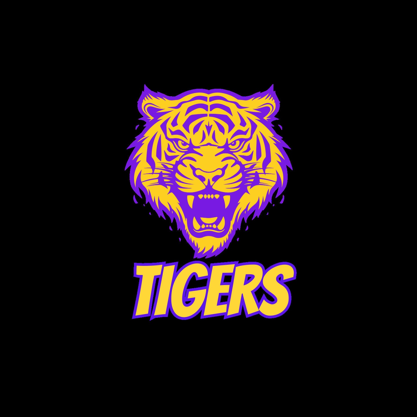 Tigers Logo PNG - Etsy