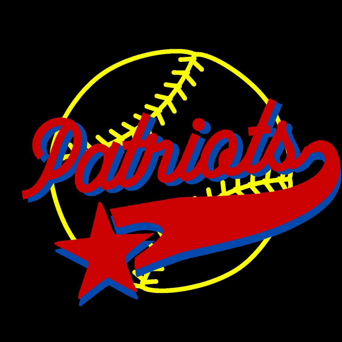 Patriots Softball Logo PNG - Etsy