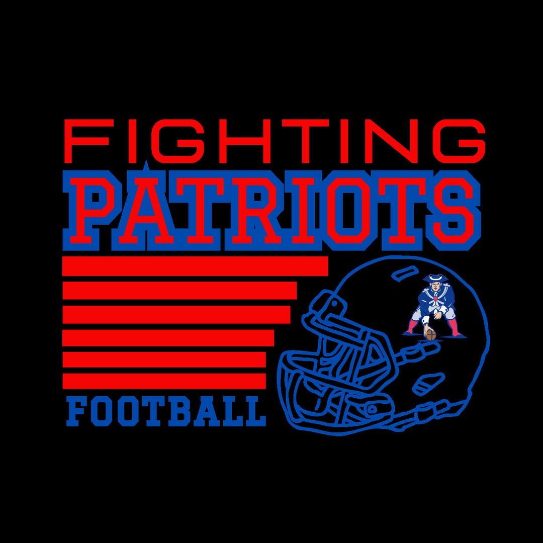 Fighting Patriots Football Logo PNG - Etsy