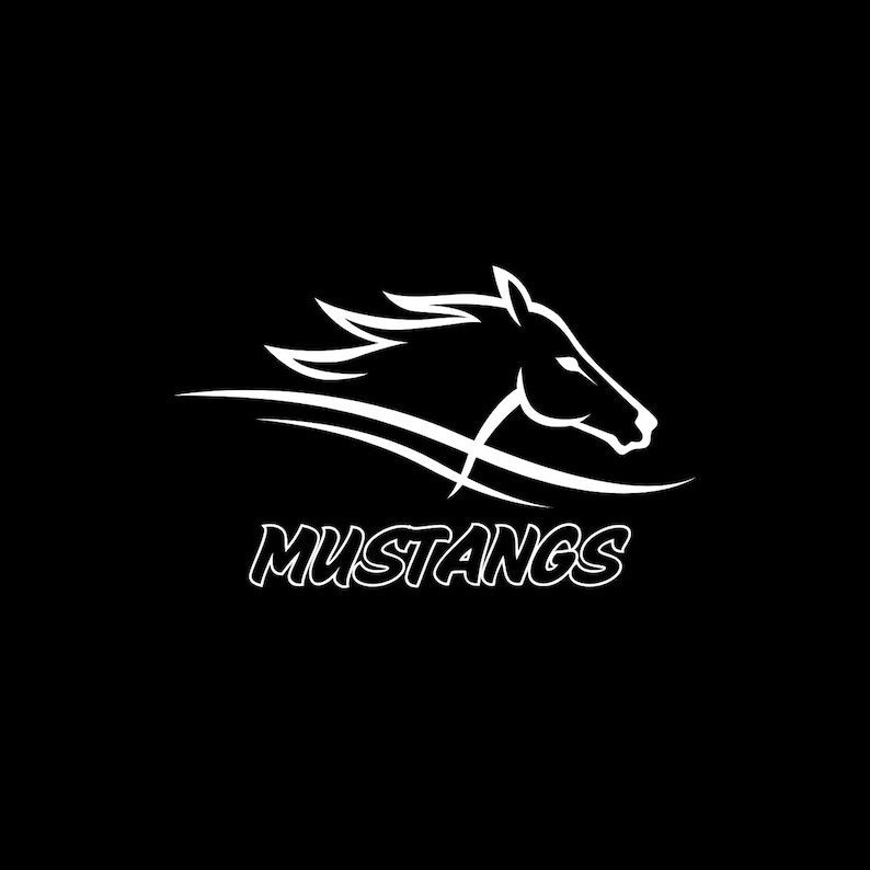 Mustangs Logo Png - Etsy