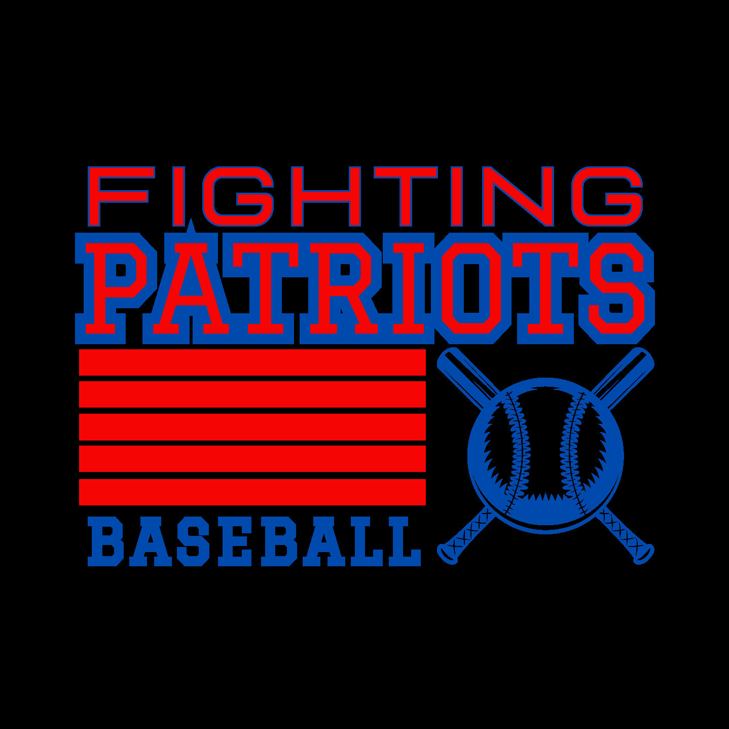 Fighting Patriots Baseball Logo PNG - Etsy