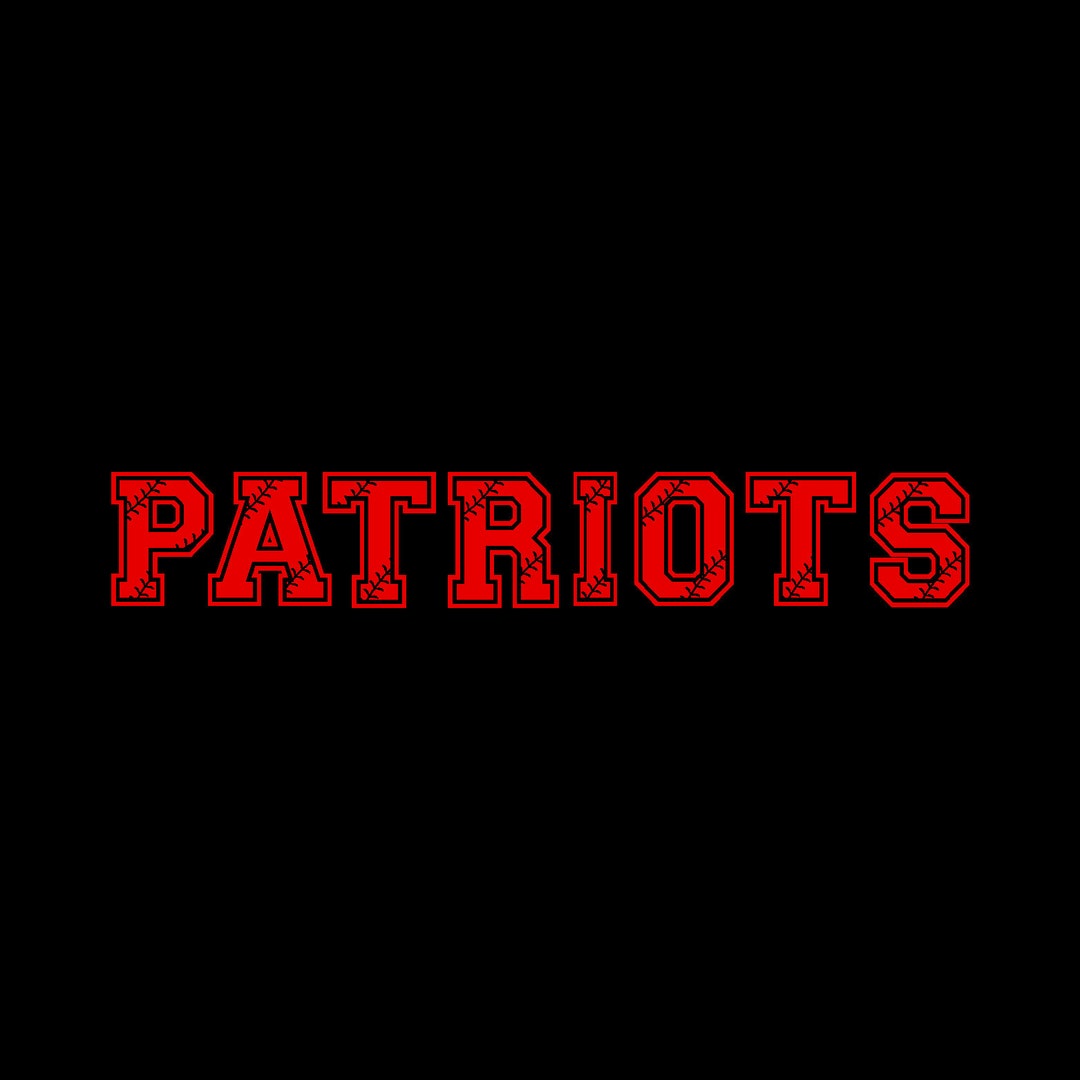 Patriots Softball/baseball Logo (red, White, Blue, Neon Yellow) - Etsy
