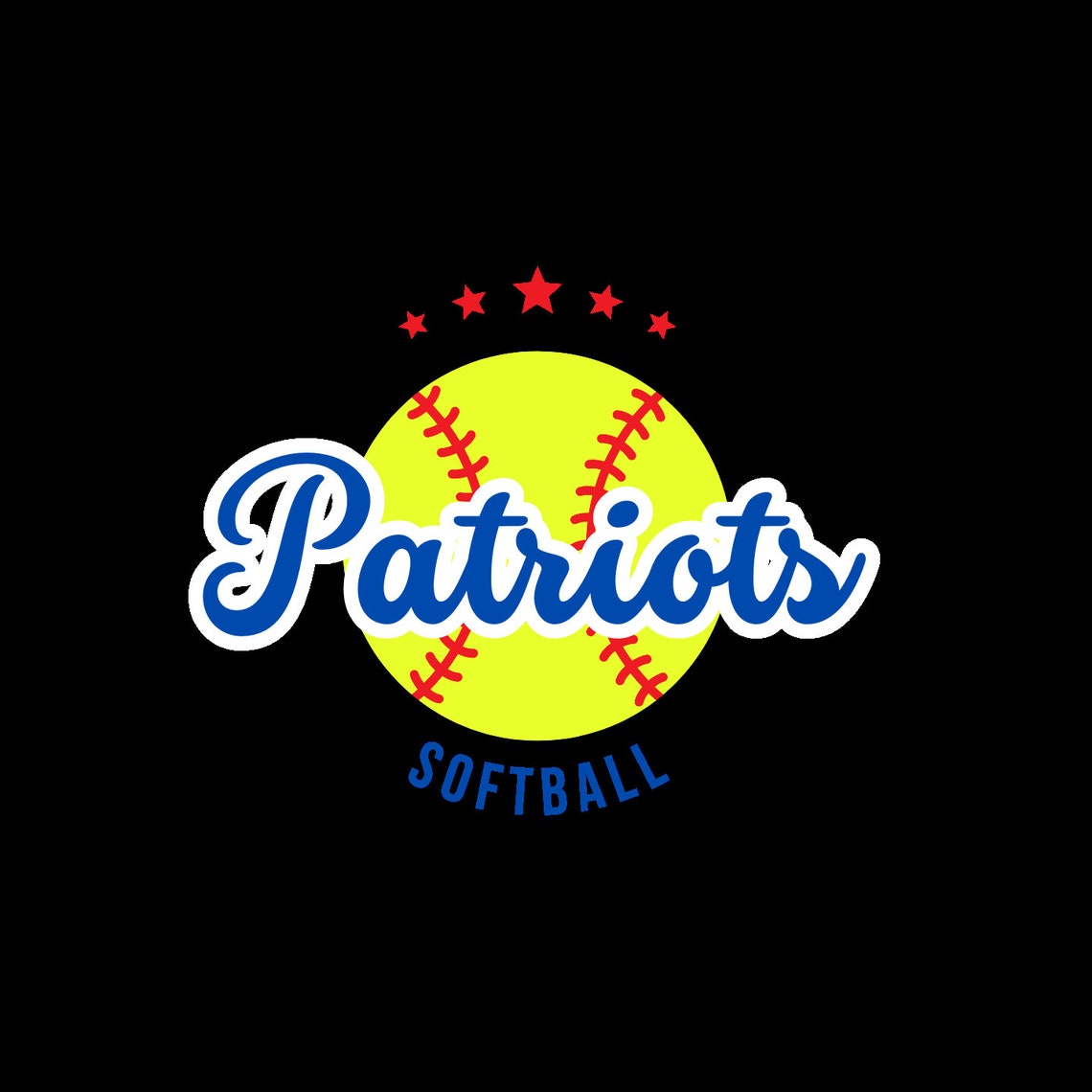 Patriots Softball Logo PNG - Etsy