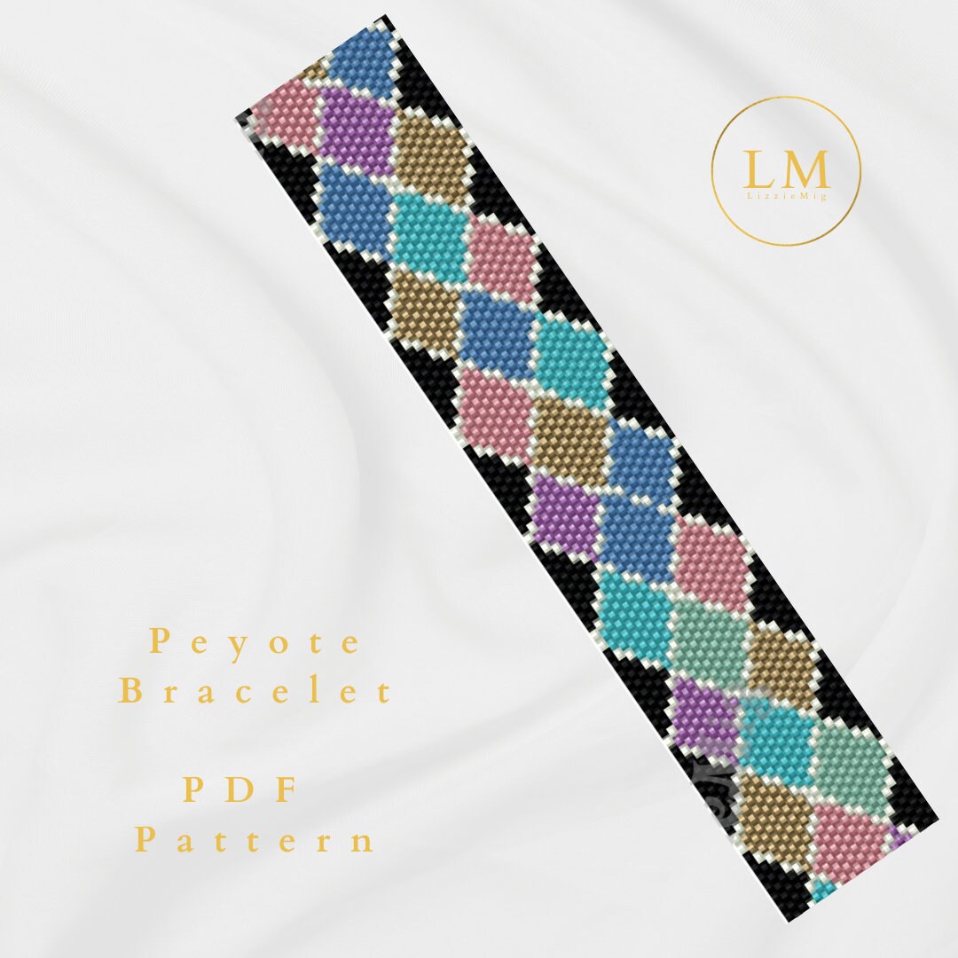 Bead Bracelet Pattern, Peyote Pattern Bead Loom Bead Pattern Beading ...