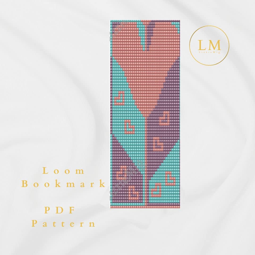 Bead Loom Bookmark Pattern PDF Beading Loom Project Bead - Etsy