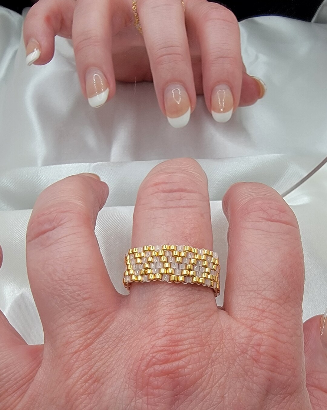 Peyote Stitch Ring Pattern, DIY Peyote Ring, Peyote Ring Design - Etsy