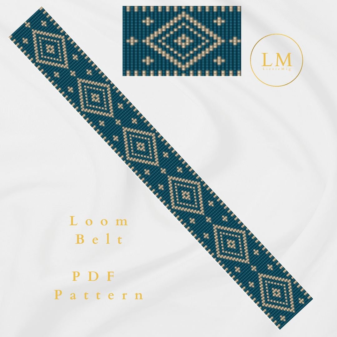 Loom Belt Pattern Bead Belt Pattern DIY Belt Bead Loom Bead - Etsy