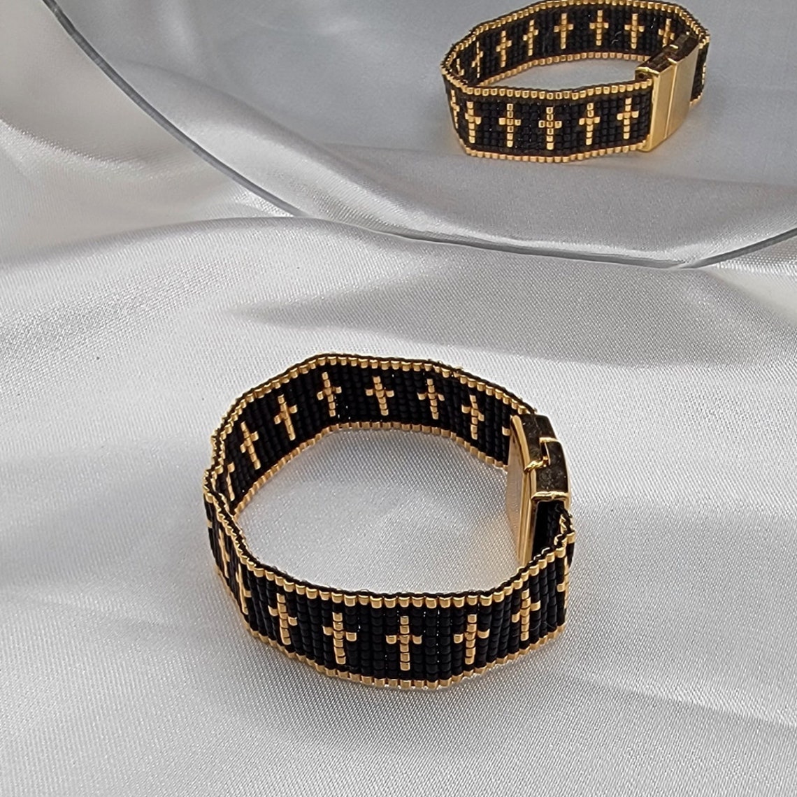 Bead Bracelet Pattern, Cross Bracelet Pattern, Loom Pattern Beading ...