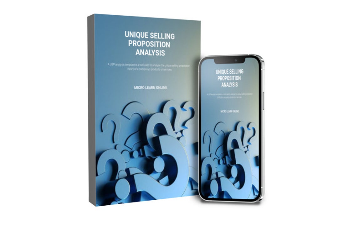 USP Analysis Template - Ebook and Fillable PDF Template With SCORM ...