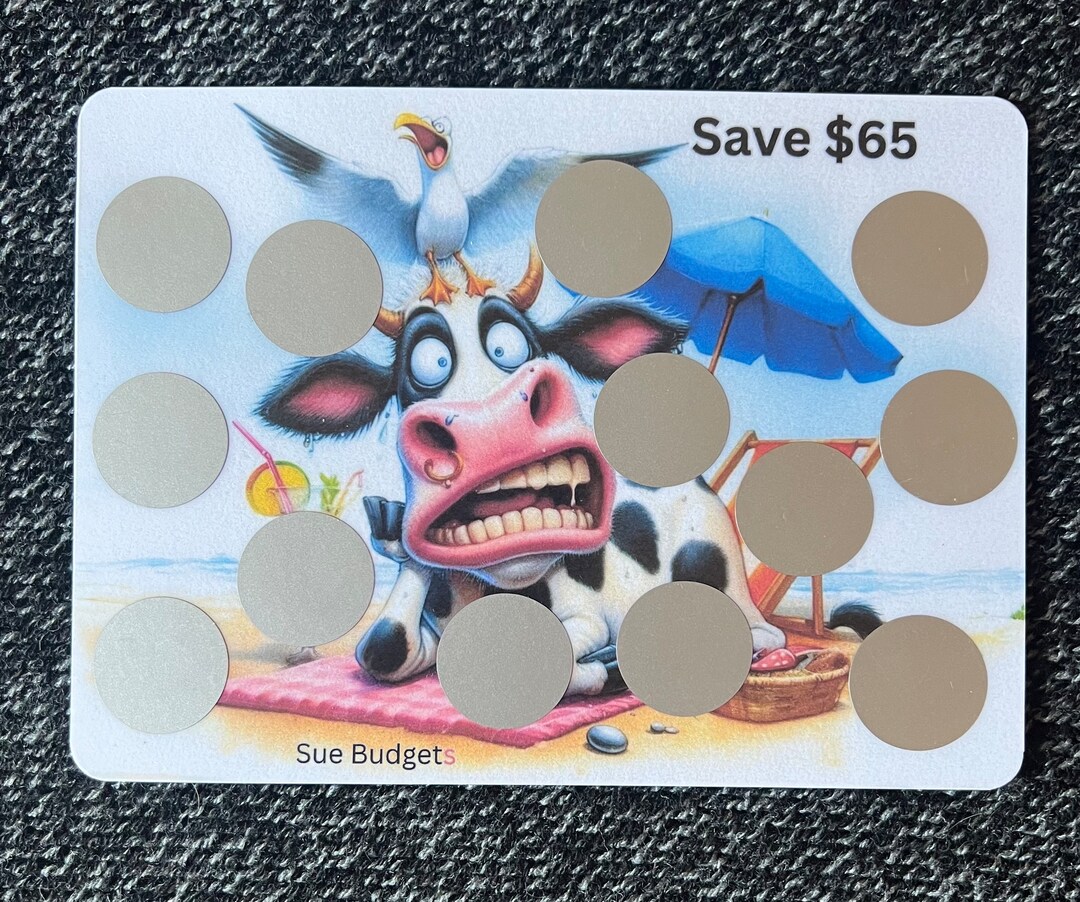 Beach Loving Cows Scratch Offs Set of 2 Save 145 Total - Etsy