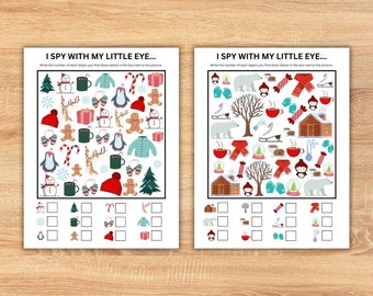 I Spy Printable Activity Sheet, I Spy for Kids, I Spy Printables, I Spy ...