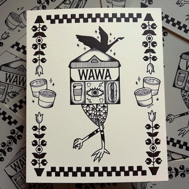 Gottahava Wawayaga - Wawa Baba Yaga House Art Print - Traditional ...