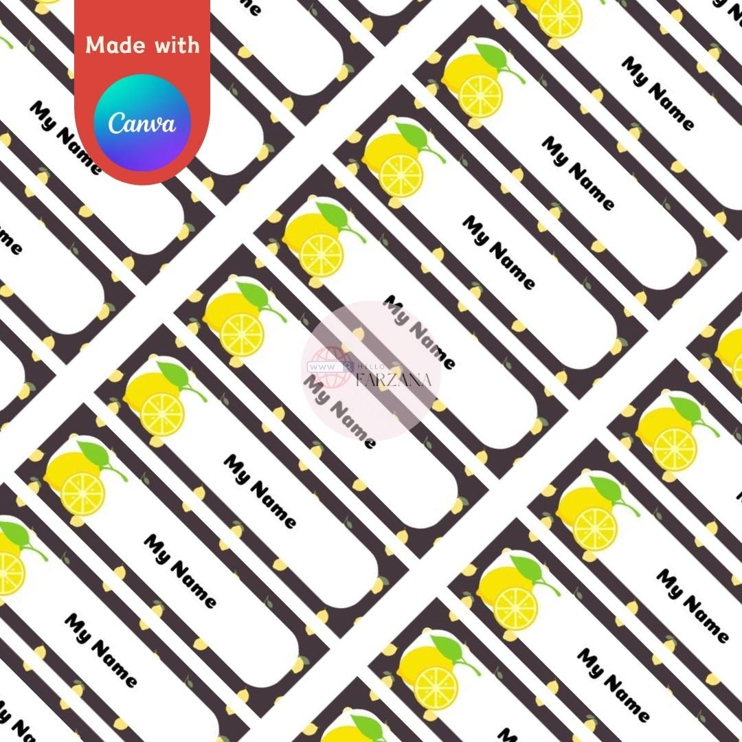 7 Bundle Designs Adorable Colorful Name Labels, Bunny Stickers, Cute ...