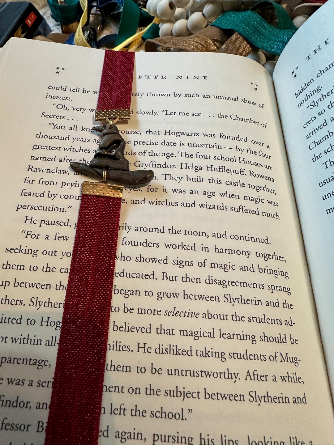 Sorting Hat Bookmark | Harry Potter Gift, House Colors - Etsy